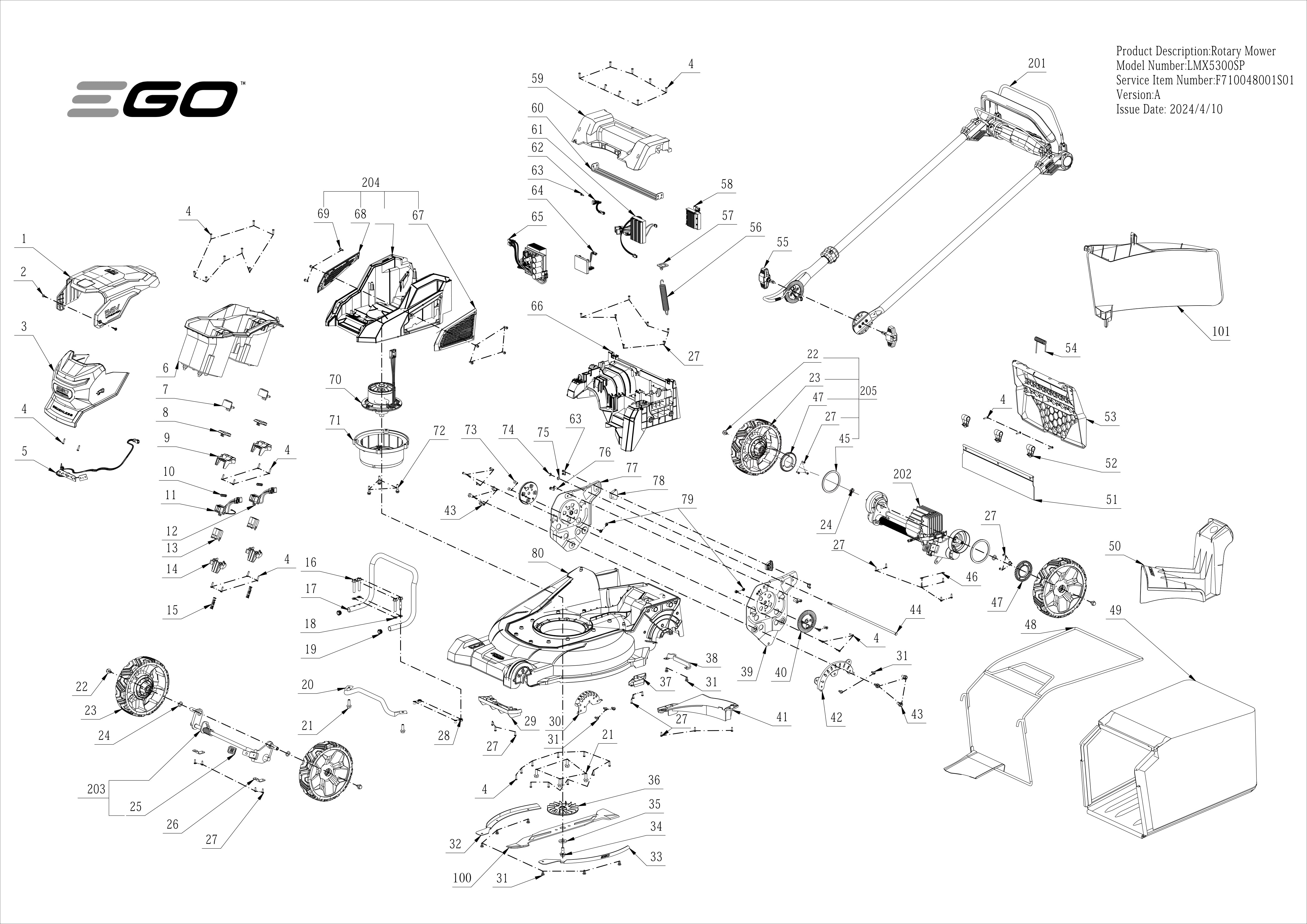 LMX5300SP PARTS DIAGRAM