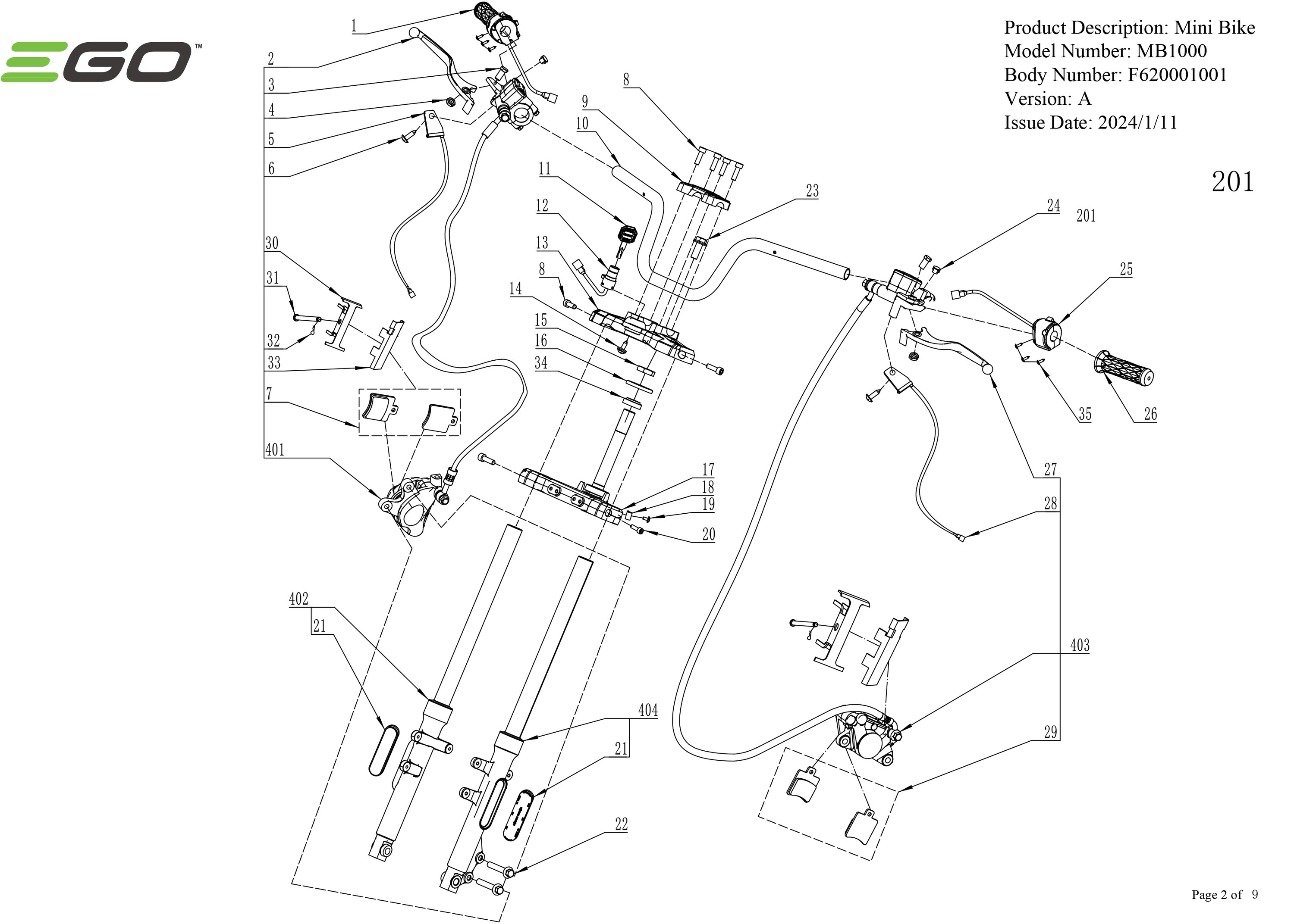 MB1000 PARTS DIAGRAM