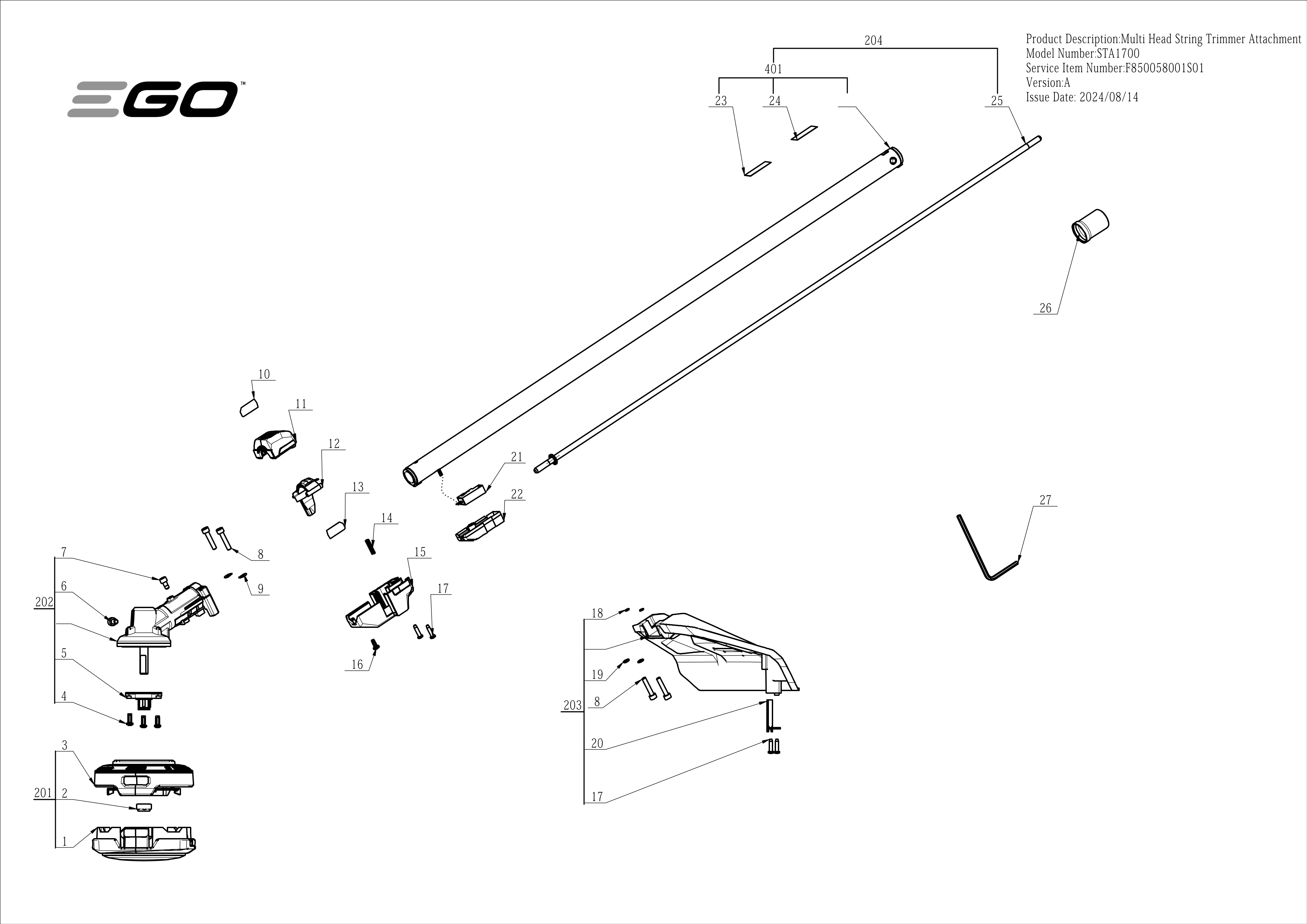 STA1700 PARTS DIAGRAM