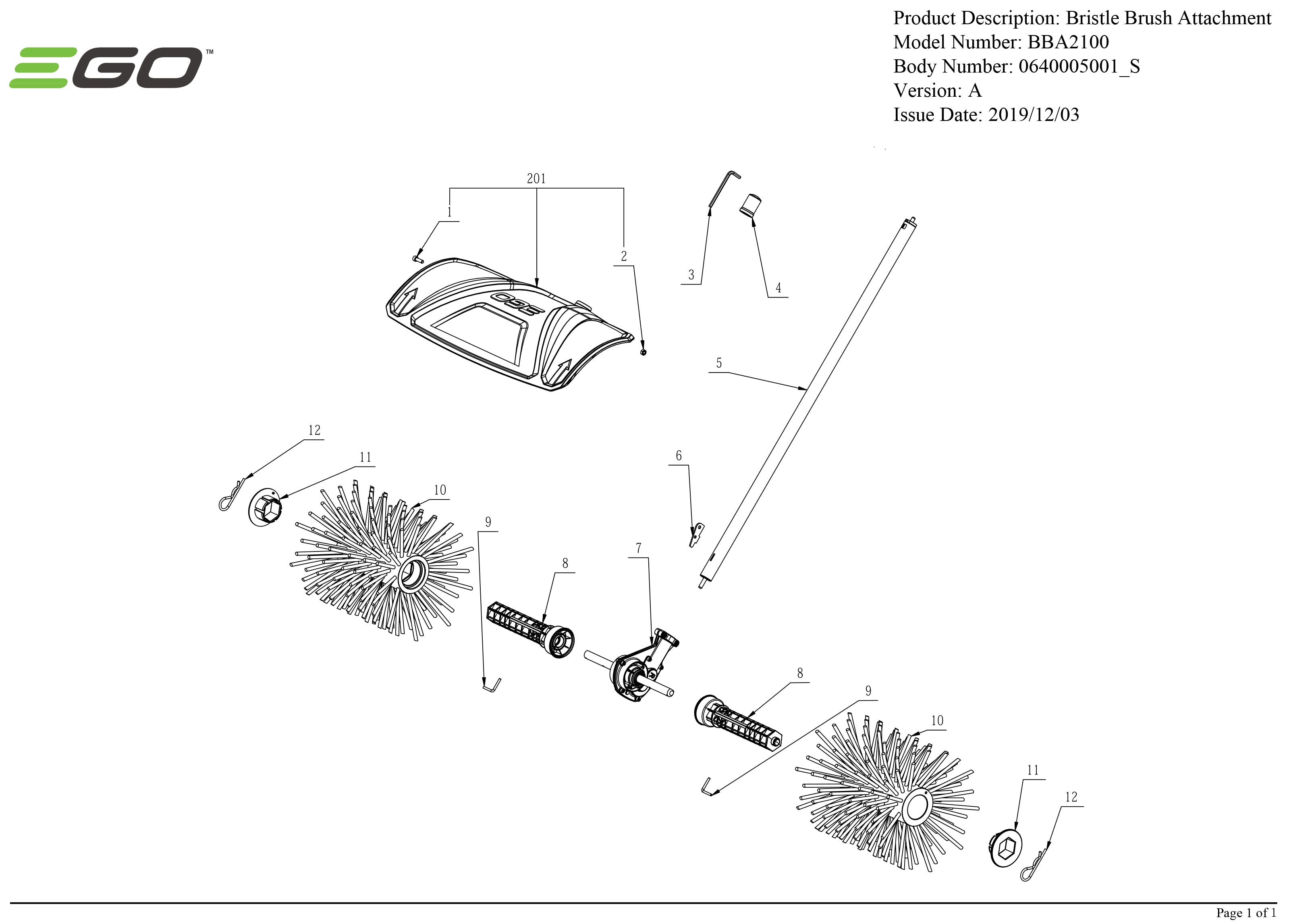 BBA2100 PARTS DIAGRAM