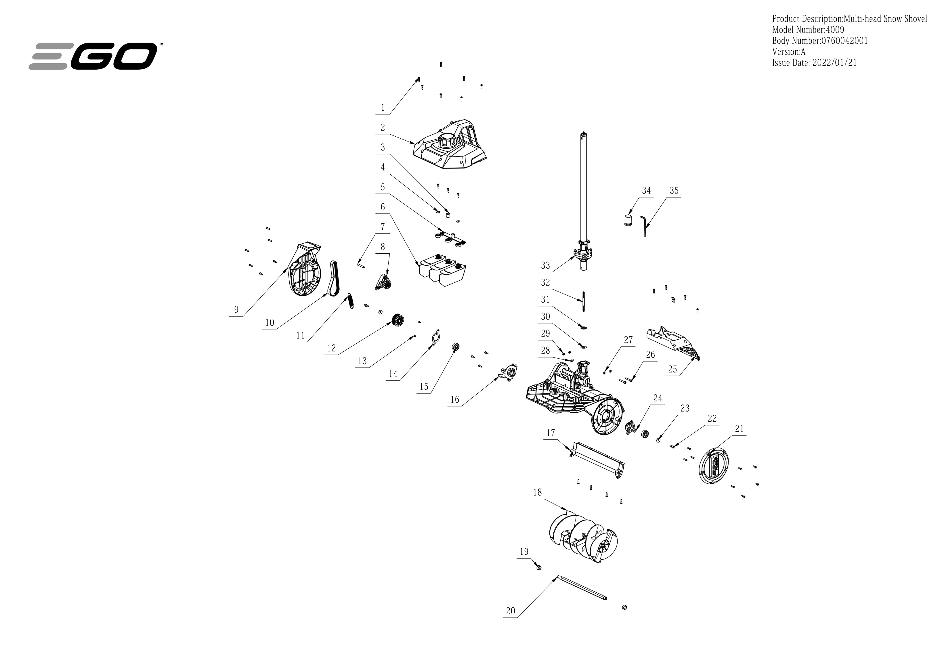 SSA1200 PARTS DIAGRAM